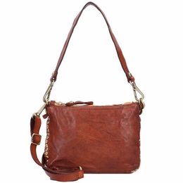 Campomaggi Schultertasche Leder 22 cm cognac