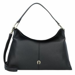 Aigner Savannah Handtasche Leder 37 cm black