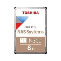 Toshiba N300 8 TB, Festplatte SATA 6 Gb/s, 3,5", Retail Kapazität: 8 TB ms/Cache/U: 4,17 ms/256 MB/7.200 U/min Datentransferrate: Lesen: 260 MB/s