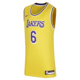 Nike LeBron James Los Angeles Lakers Icon Edition Swingman NBA-Trikot für ältere Kinder - Gelb