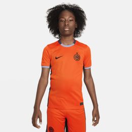 Inter Mailand 2023/24 Stadium Third Nike Dri-FIT Fußballtrikot für ältere Kinder - Orange