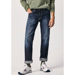 Pepe Jeans Straight-Jeans KINGSTON ZIP in 5-Pocket-Form, blau