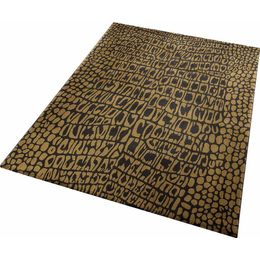 Teppich Wecon Home "Croco" Teppiche Gr. B/L: 120 cm x 170 cm, 8 mm, 1 St., braun Esszimmerteppiche