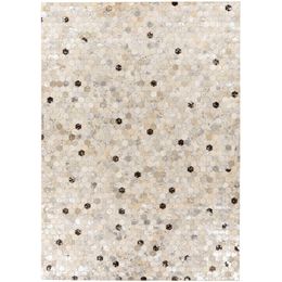 Teppich Padiro "Lavin 1025" Teppiche Gr. B/L: 120 cm x 170 cm, 8 mm, 1 St., grau (silber, grau) Esszimmerteppiche