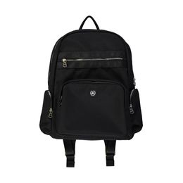 Notebookrucksack Lerros "Lerros Basic Rucksack mit vielen Außentaschen" schwarz (black) Taschen Rucksäcke