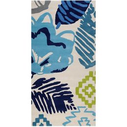 Teppich Esprit "Tara" Teppiche Gr. B/L: 170 cm x 240 cm, 10 mm, 1 St., blau Esszimmerteppiche