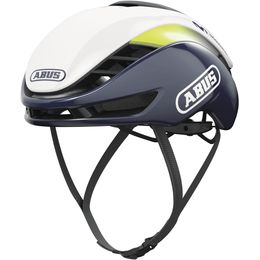 Fahrradhelm Abus "GAMECHANGER 2.0" Helme Gr. M Kopfumfang: 54 cm - 58 cm, blau (movistar team) Fahrradhelme für Erwachsene