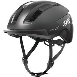 Fahrradhelm Abus "PURL-Y ACE" Helme Gr. L Kopfumfang: 57 cm - 61 cm, grau (titan) Fahrradhelme für Erwachsene