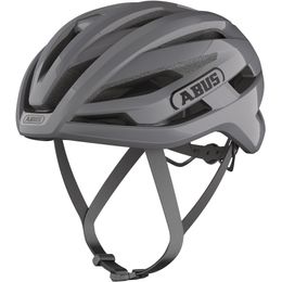 Fahrradhelm Abus "STORMCHASER ACE" Helme Gr. L Kopfumfang: 57 cm - 61 cm, grau (race grey) Fahrradhelme für Erwachsene