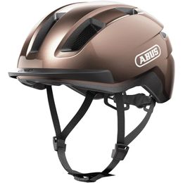 Fahrradhelm Abus "PURL-Y" Helme Gr. M Kopfumfang: 54 cm - 58 cm, braun (metallic copper) Fahrradhelme für Erwachsene