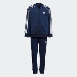 Trainingsanzug adidas originals "ADICOLOR SST" Gr. 116, blau (night indigo) Kinder Sportanzüge Trainingsanzüge