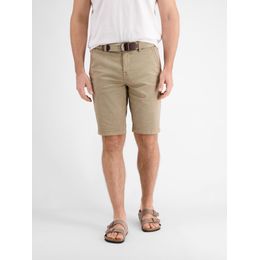 Bermudas Lerros "Lerros Chino-Bermuda mit Print" Gr. 32, Normalgrößen, beige (dune beige) Herren Hosen Shorts