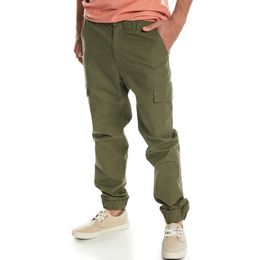 Cargohose Quiksilver Gr. 30 (S), N-Gr, grün (four leaf cl) Herren Hosen Cargohosen