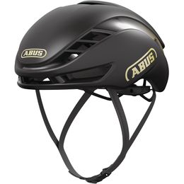 Fahrradhelm Abus "GAMECHANGER 2.0" Helme Gr. S Kopfumfang: 51 cm - 55 cm, schwarz (black gold) Fahrradhelme für Erwachsene