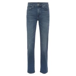 Regular-fit-Jeans BOSS Orange Gr. 36, Länge 34, blau (mid blue34) Herren Jeans in 5-Pocket-Form