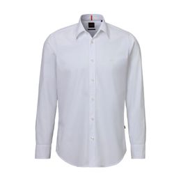 Langarmhemd BOSS Orange "Relegant_6" Gr. L, N-Gr, weiß (white100) Herren Hemden Langarm