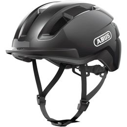 Fahrradhelm Abus "PURL-Y" Helme Gr. M Kopfumfang: 54 cm - 58 cm, grau (titan) Fahrradhelme für Erwachsene