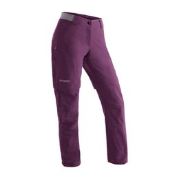 Funktionshose Maier Sports "Norit Zip 2.0 W" Gr. 42, Normalgrößen, lila (purpurviolett) Damen Hosen Funktionshosen