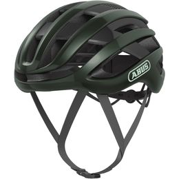 Fahrradhelm Abus "AIRBREAKER" Helme Gr. L Kopfumfang: 59 cm - 61 cm, grün (moss green) Fahrradhelme für Erwachsene