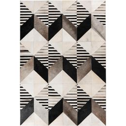 Teppich Padiro "Lavin 425" Teppiche Gr. B/L: 160 cm x 230 cm, 8 mm, 1 St., bunt (schwarz, multi) Esszimmerteppiche