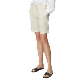 Marc O'Polo Shorts MARC O'POLO "aus reinem Leinen" Gr. 42, Normalgrößen, beige Damen Hosen Kurze
