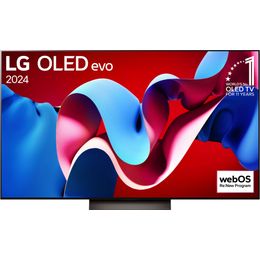 F (A bis G) LG OLED-Fernseher "OLED65C47LA" Fernseher schwarz LED Fernseher