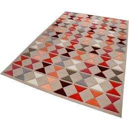Wollteppich Esprit "Mahan" Teppiche Gr. B/L: 70 cm x 140 cm, 10 mm, 1 St., rot Esszimmerteppiche