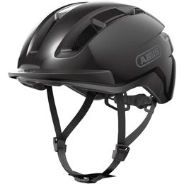 Fahrradhelm Abus "PURL-Y" Helme Gr. M Kopfumfang: 54 cm - 58 cm, schwarz (shiny black) Fahrradhelme für Erwachsene