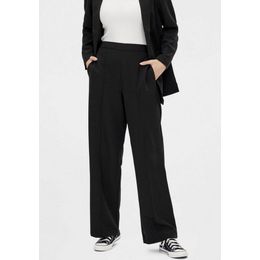 Pieces Anzughose PCBOSELLA HW WIDE PANTS, schwarz