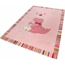 Kinderteppich Esprit "Sweet Dragon" Teppiche Gr. B/L: 140 cm x 200 cm, 10 mm, 1 St., pink Kinder Kinderzimmerteppiche
