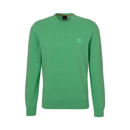 Strickpullover BOSS Orange "Kanovano" Gr. M, grün (open green347) Herren Pullover Sweatshirts