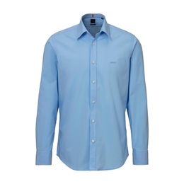 Langarmhemd BOSS Orange "Relegant_6" Gr. XXL, N-Gr, blau (open blue460) Herren Hemden Langarm