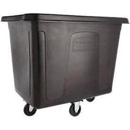 Transportwanne Rubbermaid Cube Truck, 0,45 m³, mit Rollen, schwarz