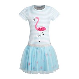 happy girls Jerseykleid Jerseykleid Streifen Flamingo (1-tlg) Streifen