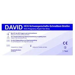 30 x David Schwangerschaftstest Streifen 10 miu/ml HCG Schnelltest