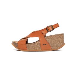 Bayton Sandale 'Rea' Damen Gr&ouml;&szlig;e 42 camel / rostbraun