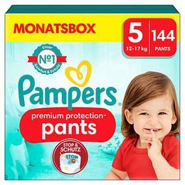 Pampers® Windeln premium protection™ Monatsbox Größe Gr.5 (12-17 kg) für Babys und Kleinkinder (4-18 Monate), 144 St.