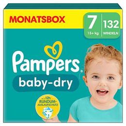 Pampers® Windeln baby-dry™ Monatsbox Größe Gr.7 (15+ kg) für Kids und Teens (4-12 Jahre), 132 St.