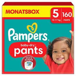Pampers® Windeln baby-dry™ Monatsbox Größe Gr.5 (12-17 kg) für Babys und Kleinkinder (4-18 Monate), 160 St.