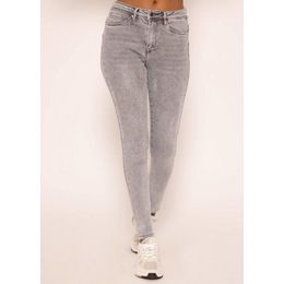 SASSYCLASSY Skinny-fit-Jeans Mid Waist Push Up Skinny Jeans Damen Skinny Jeans mit Comfort Stretch
