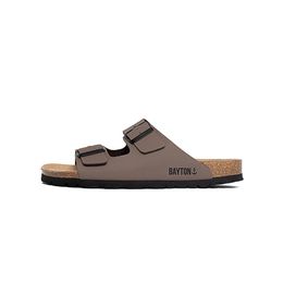 Bayton Pantolette 'Atlas' Herren Gr&ouml;&szlig;e 44 mokka / schwarz