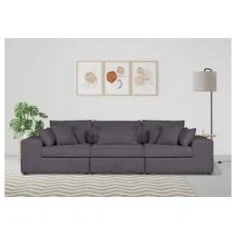 3-Sitzer RAUM.ID "Florid" Sofas Gr. B/H/T: 280cm x 75cm x 100cm, Cord, grau 3 Teile, bestehend aus Modulen, viele Bezugsqualitäten, auch in Cord