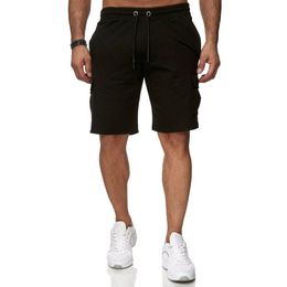 Reslad Sweatshorts Reslad Kurze Hose Herren Cargo Bermuda Shorts Jogginghose Sport-Hose (1-tlg) Sweatshorts Jogginghose mit Cargo-Taschen