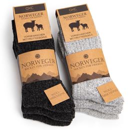 OCCULTO Norwegersocken Occutlo Herren Norweger Socken 6er Pack (Modell: Finn) (6-Paar)