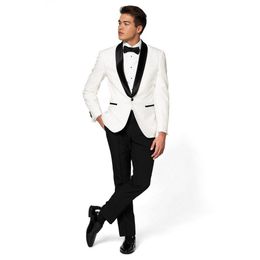 OppoSuits Kostüm Tuxedo Pearly White