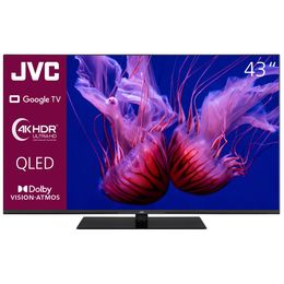 JVC LT-43VGQ8255 43 Zoll Google TV QLED Fernseher (4K UHD Smart TV, HDR Dolby Vision, Dolby Atmos)