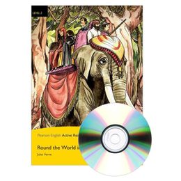 Round the World in Eighty Days, w. 1 CD-ROM and 1 Audio-CD - Jules Verne, Kartoniert (TB)