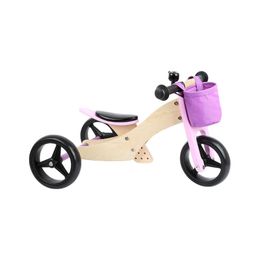 Small Foot Laufrad TRIKE 2 in 1 aus Holz in rosa