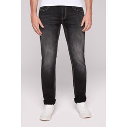 Regular-fit-Jeans CAMP DAVID Gr. 29, Länge 32, schwarz Herren Jeans Regular Fit