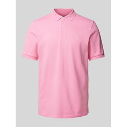 Marc O'Polo Regular Fit Poloshirt mit Label-Stitching